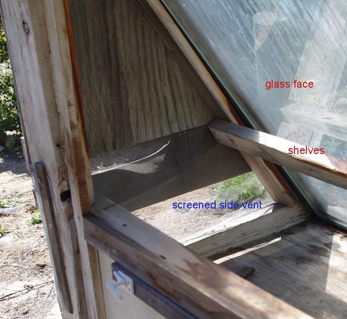 Pictures of how to build a cheap solar dryer.
