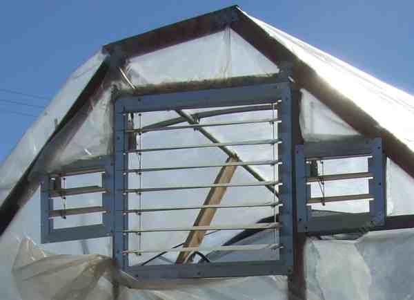 Greenhouse vents and ventilation of hot houses. Simple and not simple ...