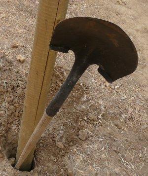 How to build a simple wooden fence.