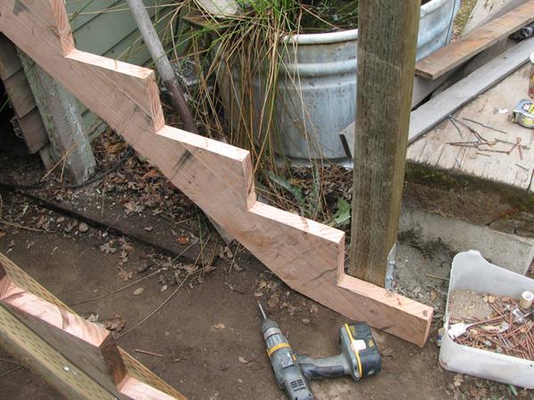 How to build some simple and cheap wooden steps